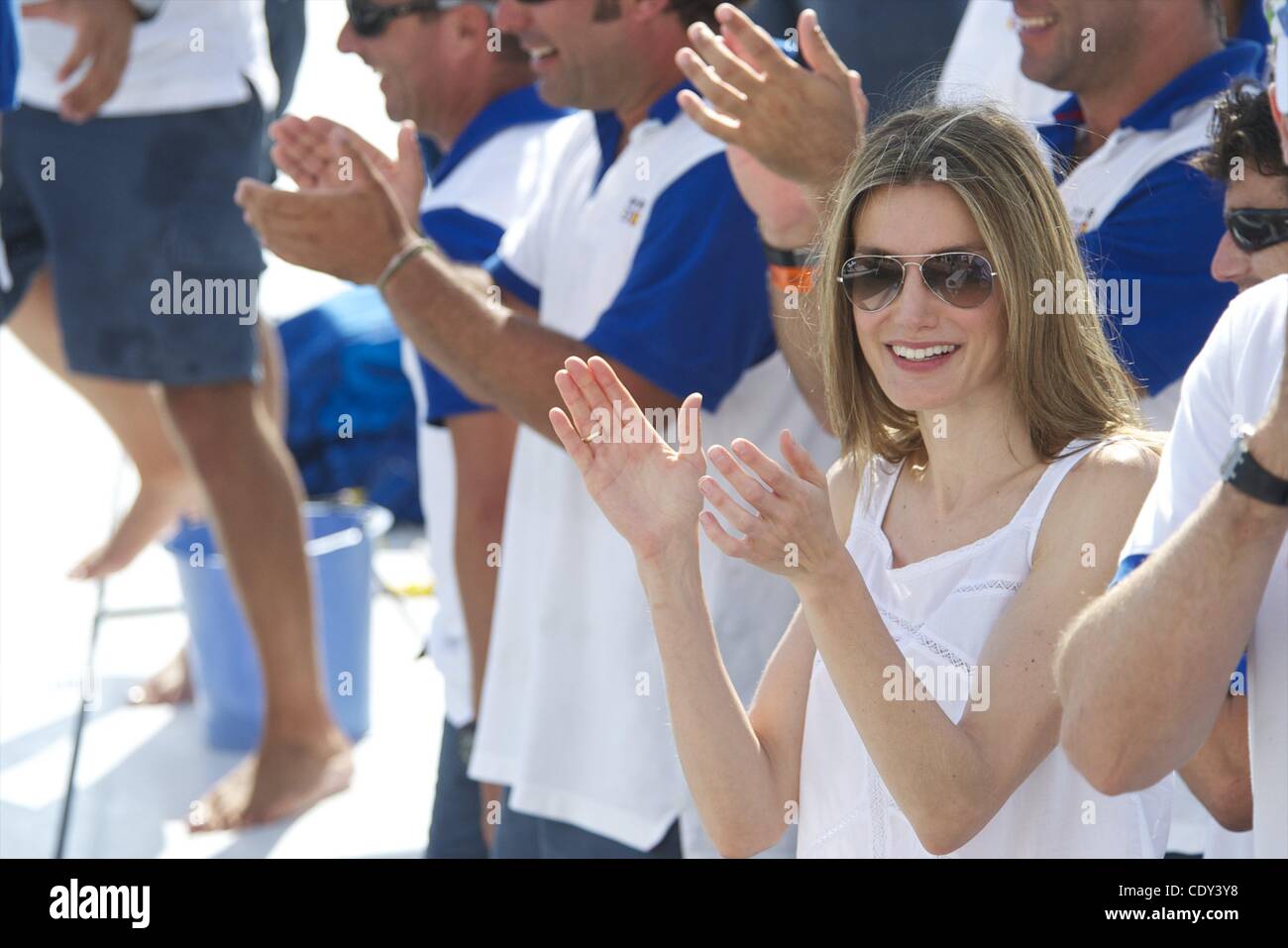 Aug. 6, 2011 - Palma de Majorca, Spain - Prince Felipe and Princess ...