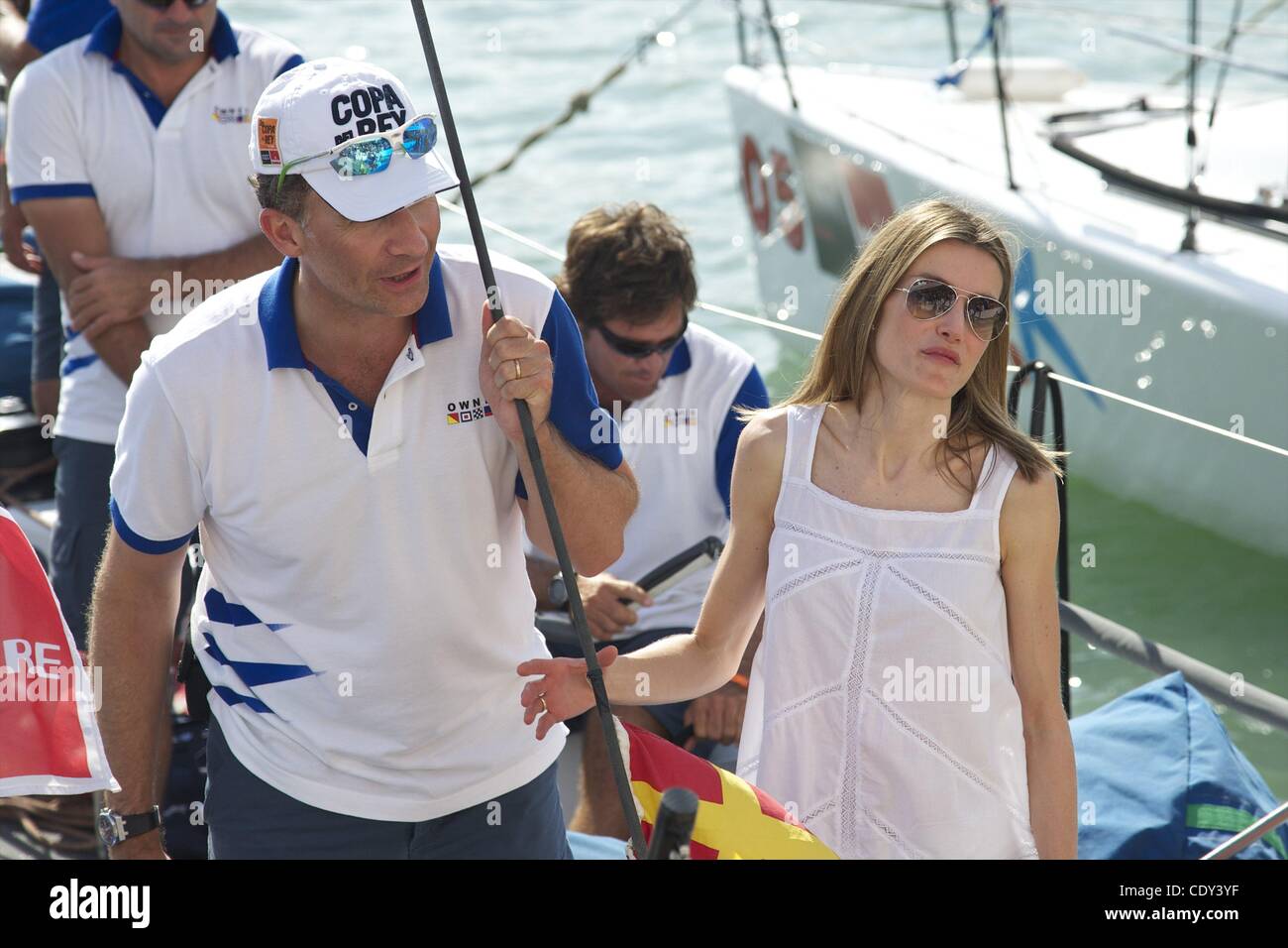Aug. 6, 2011 - Palma de Majorca, Spain - Prince Felipe and Princess ...