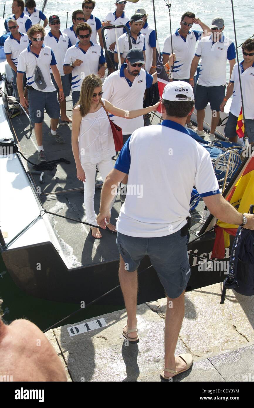 Aug. 6, 2011 - Palma de Majorca, Spain - Prince Felipe and Princess ...