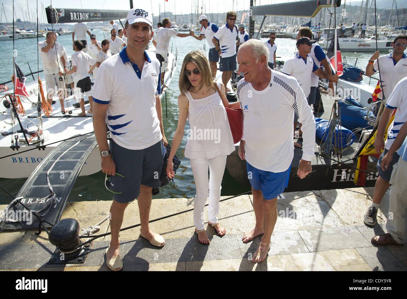 Aug. 6, 2011 - Palma de Majorca, Spain - Prince Felipe and Princess ...