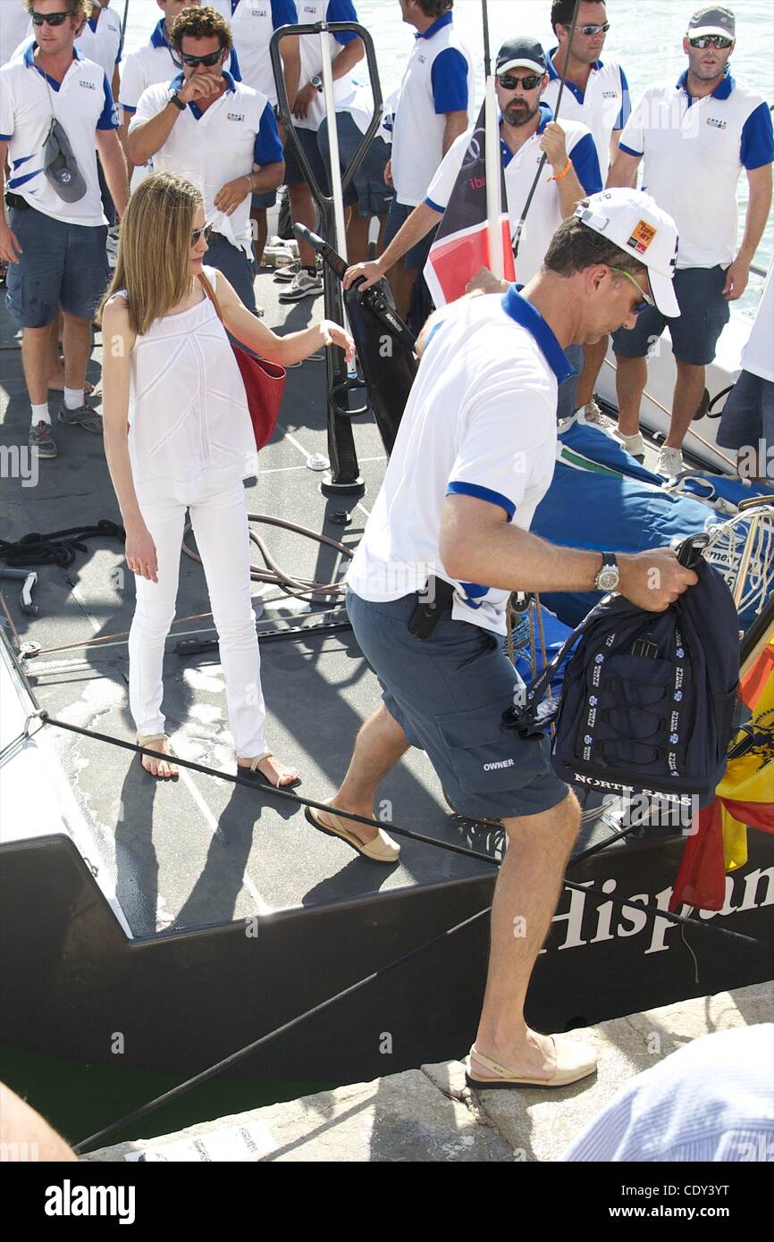 Aug. 6, 2011 - Palma de Majorca, Spain - Prince Felipe and Princess ...