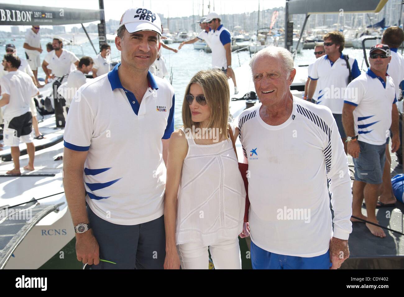Aug. 6, 2011 - Palma de Majorca, Spain - Prince Felipe and Princess ...