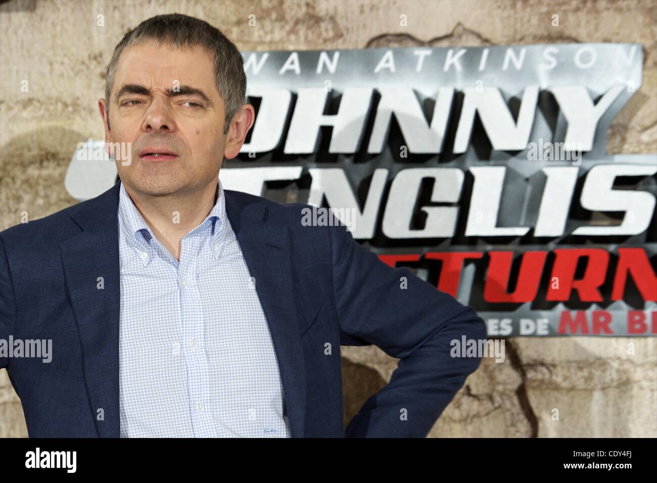 Sept. 26, 2011 - Madrid, Spain - Rowan Atkinson attends 'Johnny English ...