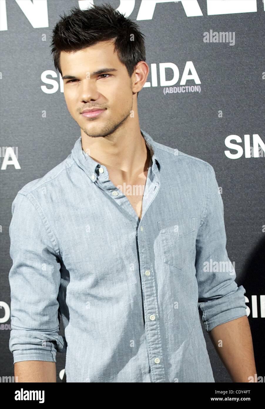 Sept. 29, 2011 - Madrid, Spain - Actor Taylor Lautner attends 'Sin ...