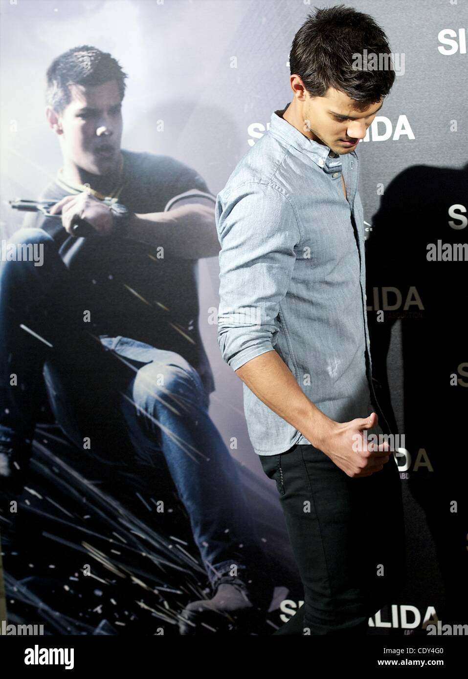 Sept. 29, 2011 - Madrid, Spain - Actor Taylor Lautner attends 'Sin ...