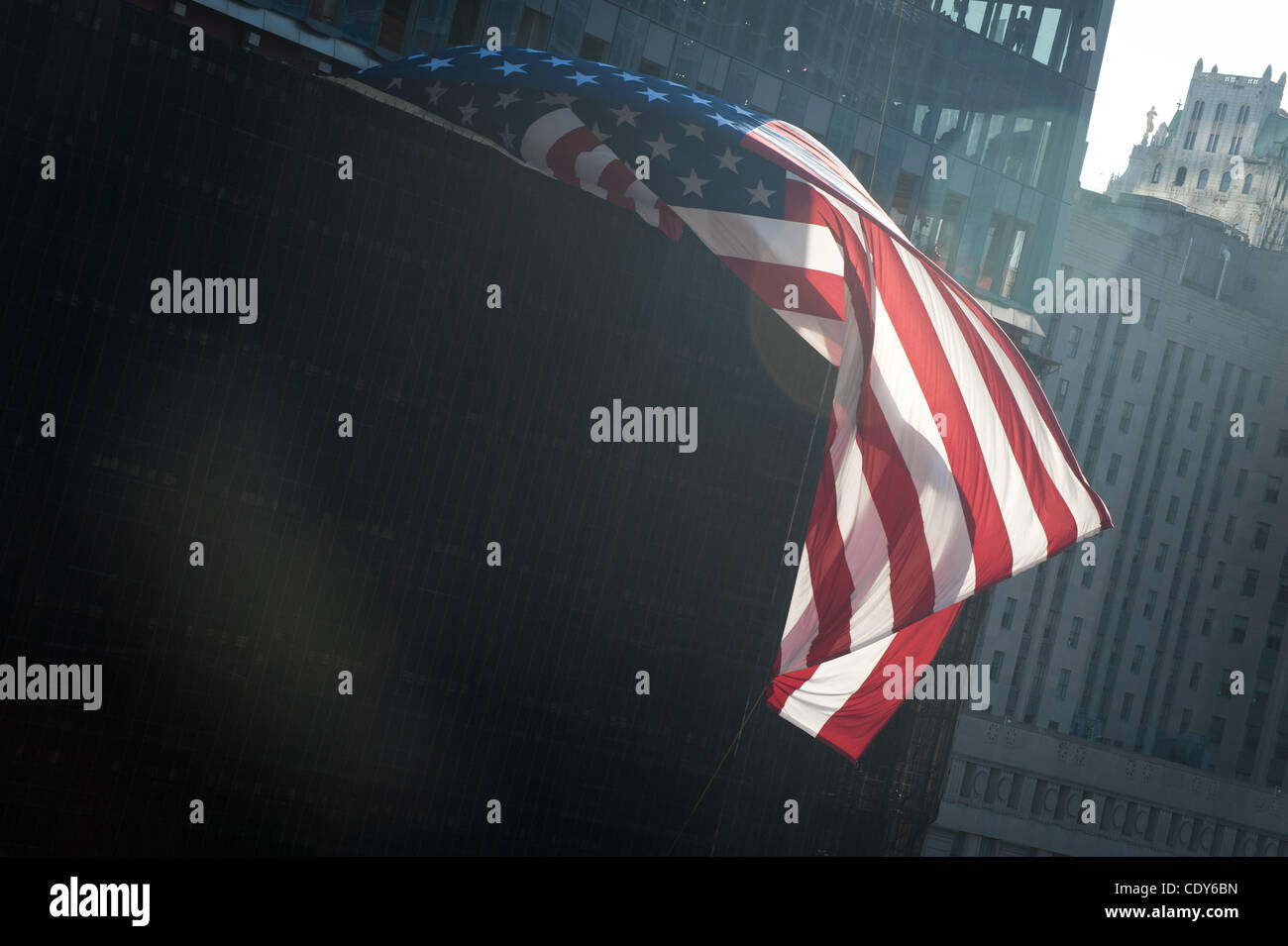 during the ceremony marking the 10th anniversary of the attacks at the ...