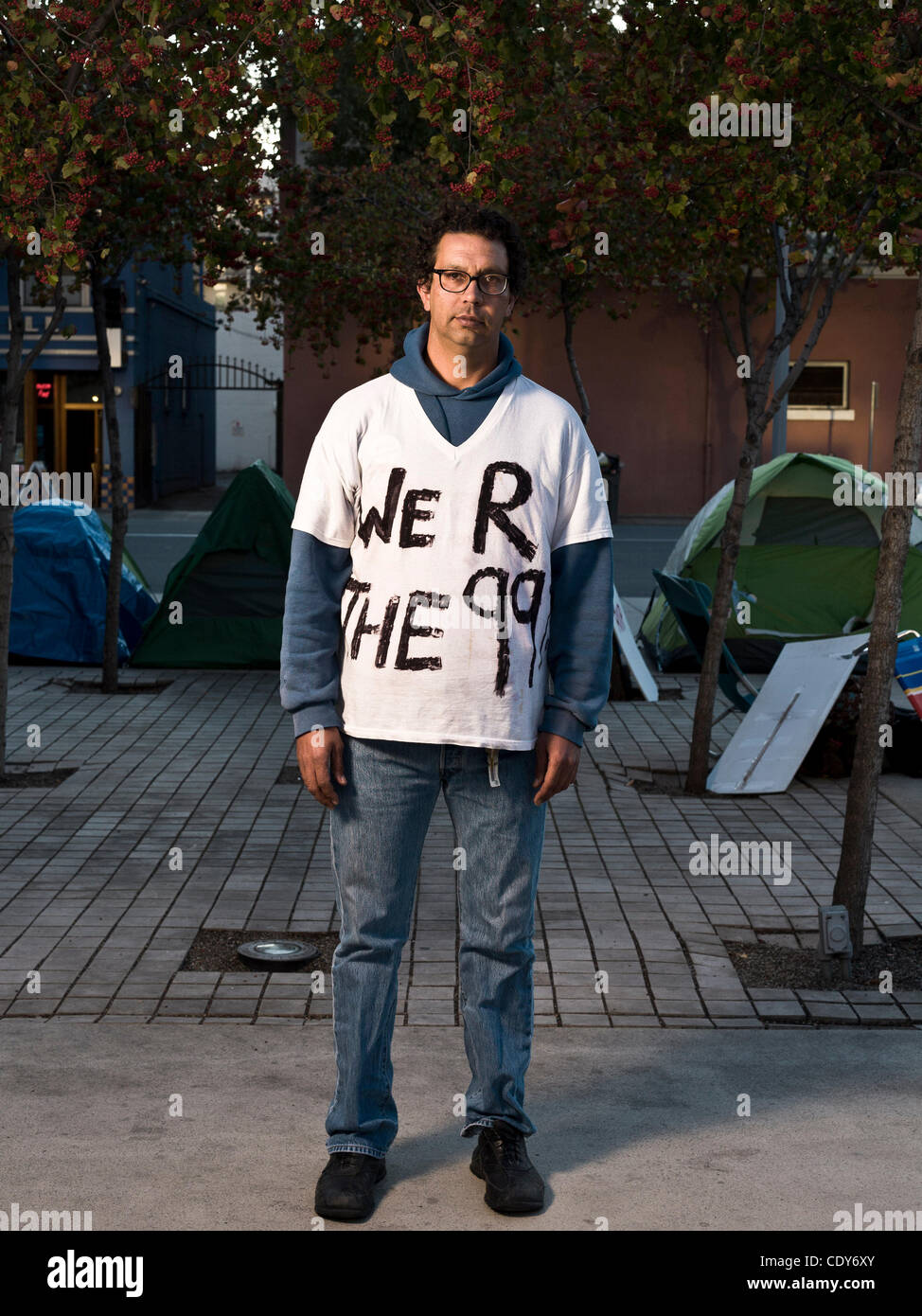 Shane at Occupy San Jose Stock Photo - Alamy