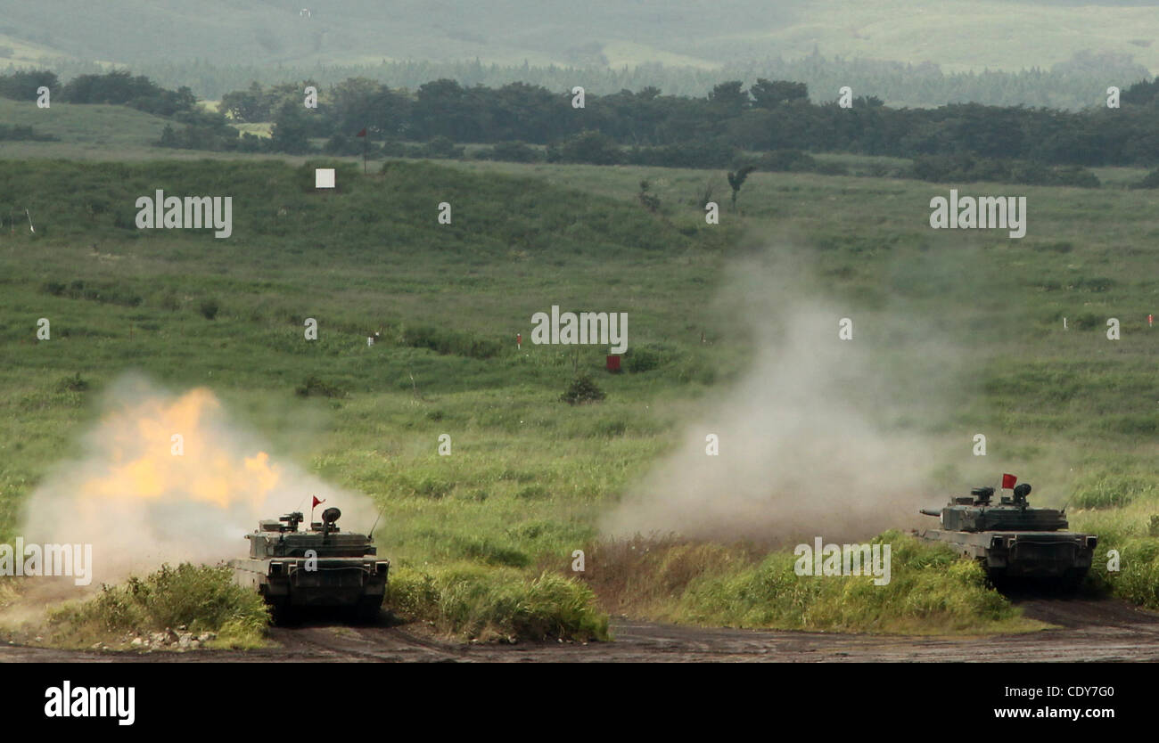 Aug. 23, 2011 - Gotenba, Japan - Ground Self-Defense Force armoured ...