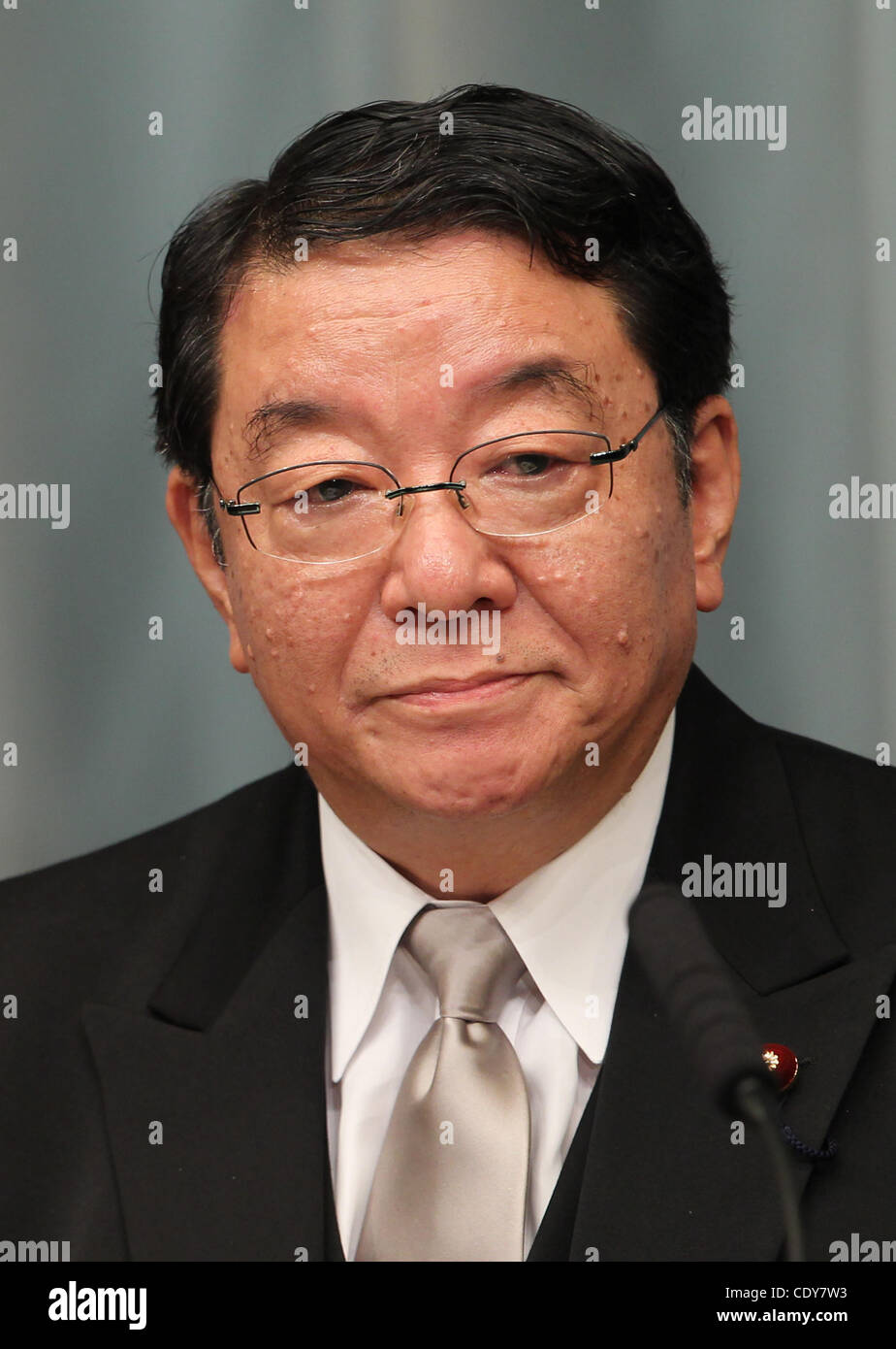 Sept. 2, 2011 - Tokyo, Japan - OSAMU FUJIMURA, Chief Cabinet Secretary ...