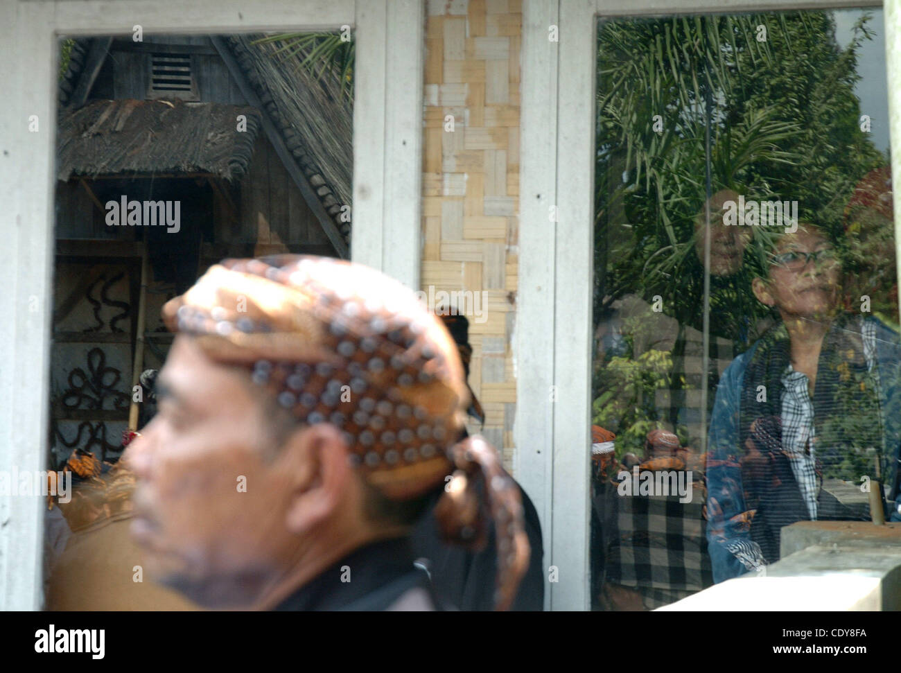 The indigenous Sundanese tribe parading with freshly harvested during ...