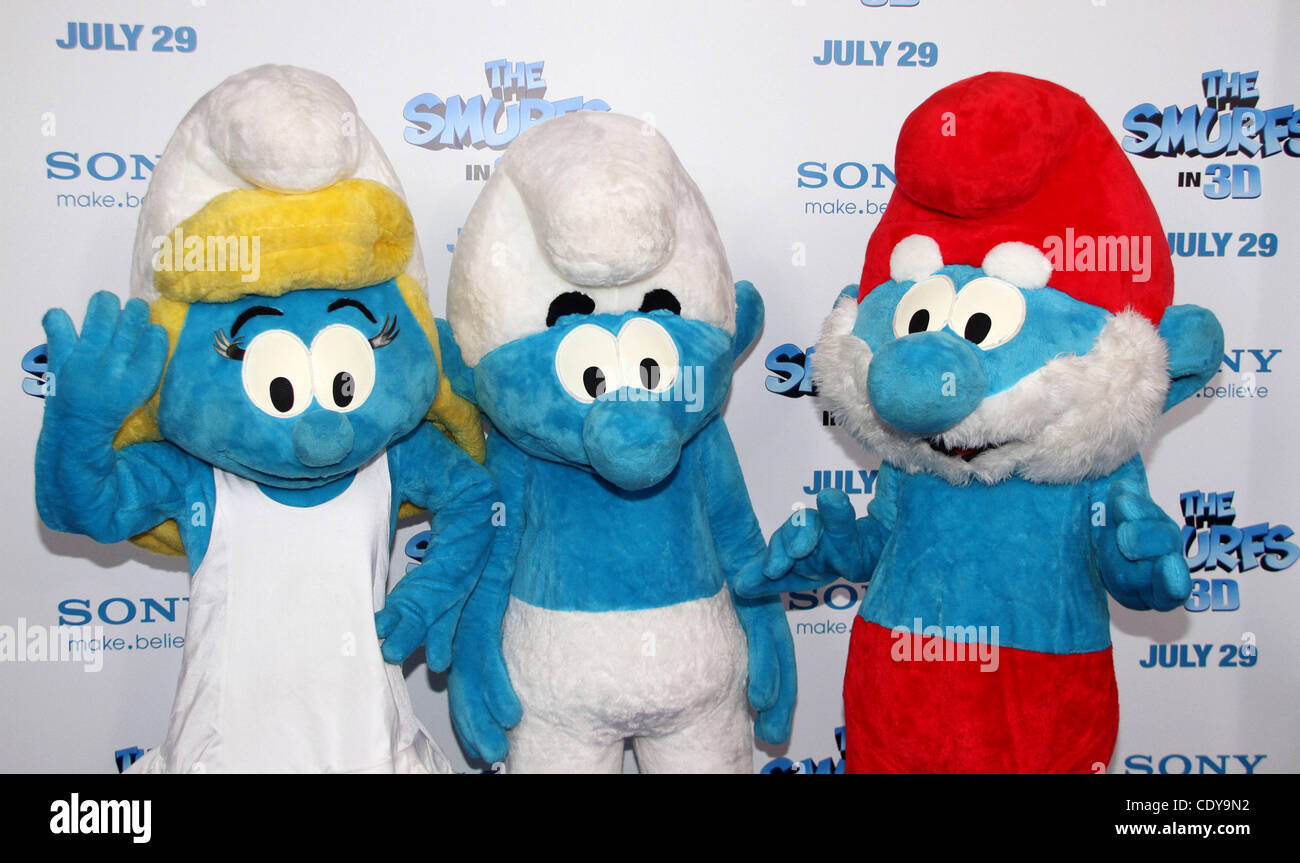 July 24, 2011 - New York, New York, U.S. - The SMURFS attends the world ...
