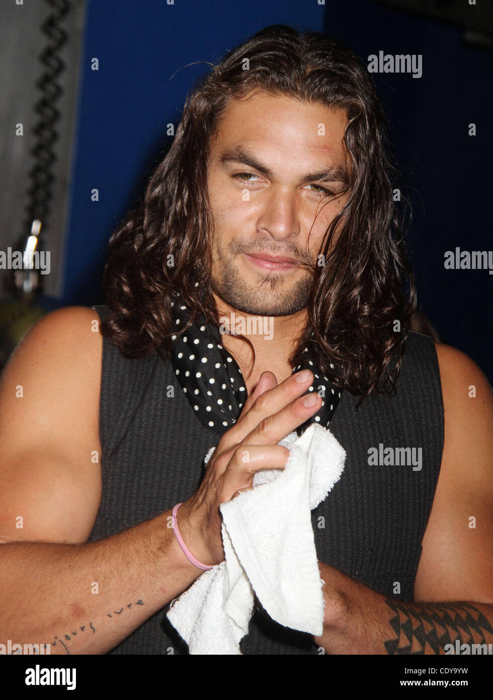Aug. 18, 2011 - New York, New York, U.S. - Actor JASON MOMOA promotes ...