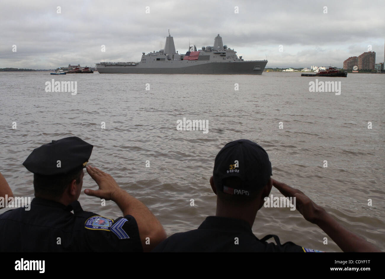 Sep. 08, 2011 - Manhattan, New York, USA - USS New York as the ship ...