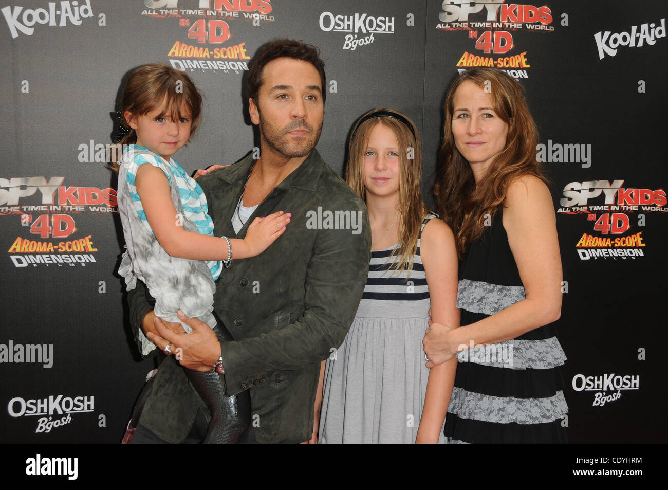 July 30, 2011 - Los Angeles, California, U.S. - Jeremy Piven, Family ...