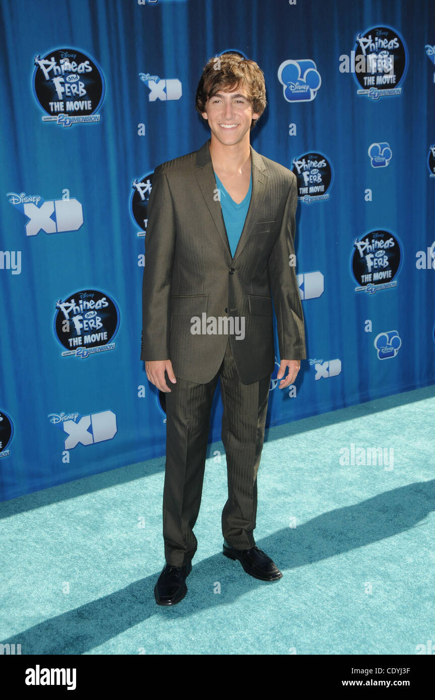 Aug. 3, 2011 - Los Angeles, California, U.S. - Vincent Martella ...