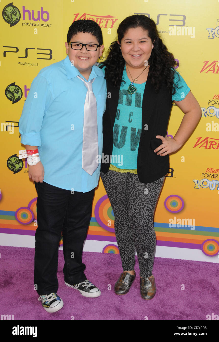 Oct. 21, 2011 - Los Angeles, California, U.S. - Rico Rodriguez, Raini ...