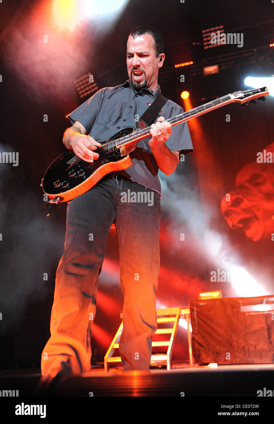 Aug 2, 2011 - Raleigh, North Carolina; USA - Gutiarist TONY ROMBOLA of ...