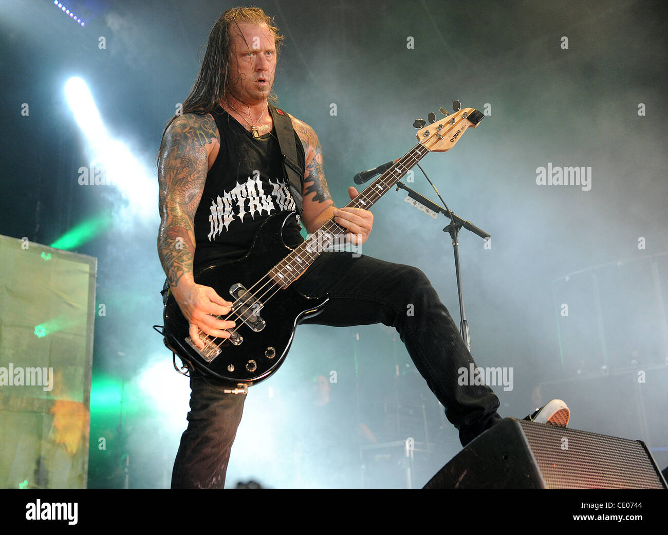 Aug 2, 2011 - Raleigh, North Carolina; USA - Bass Guitarist ADAM DUCE ...