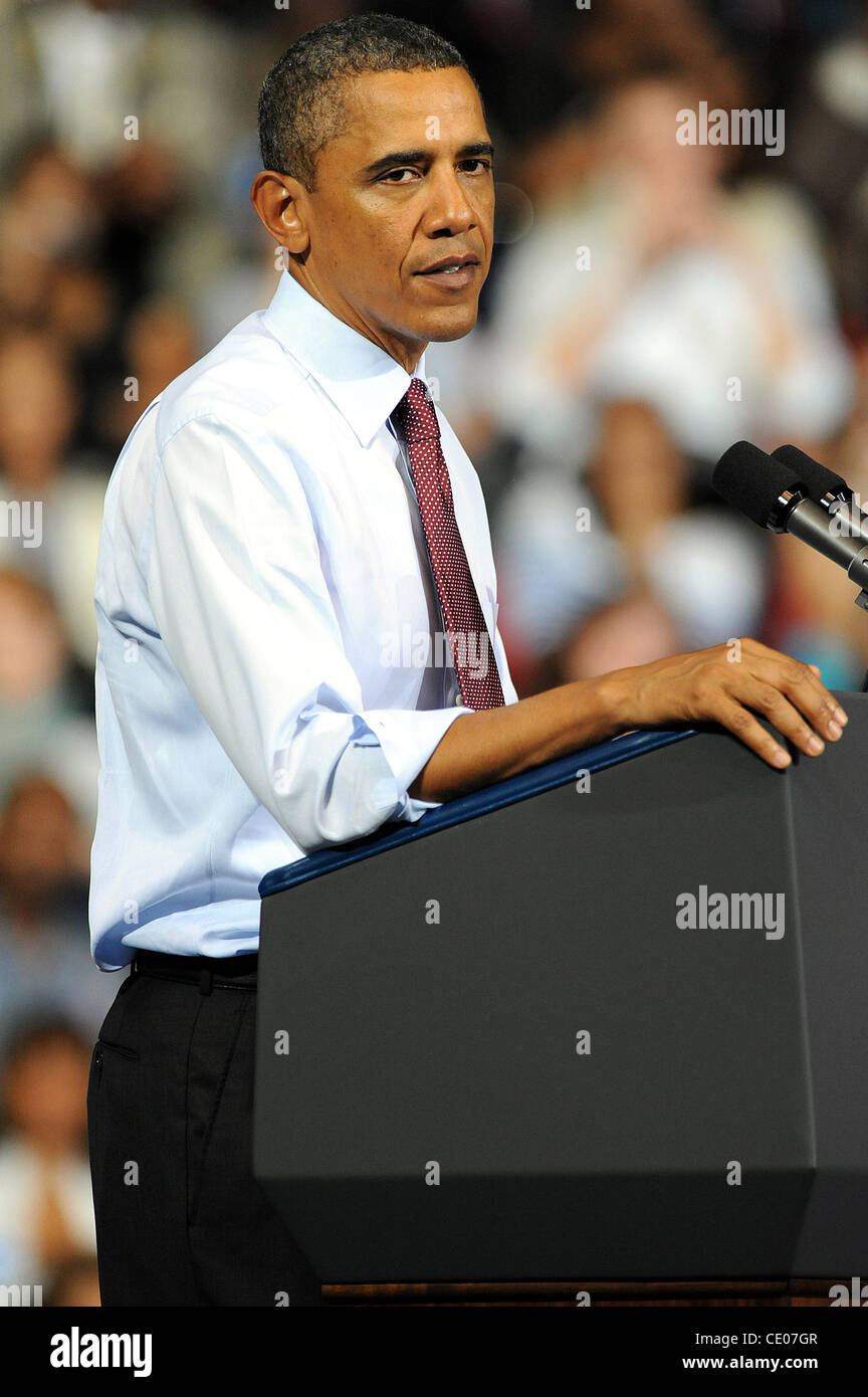 Sept. 9, 2011 - Richmond, Virginia; USA - President BARACK OBAMA speaks ...