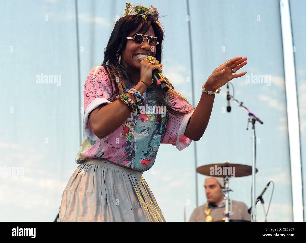 Sept 16, 2011 - Austin, Texas; USA - Singer SANTIGOLD performs live as ...