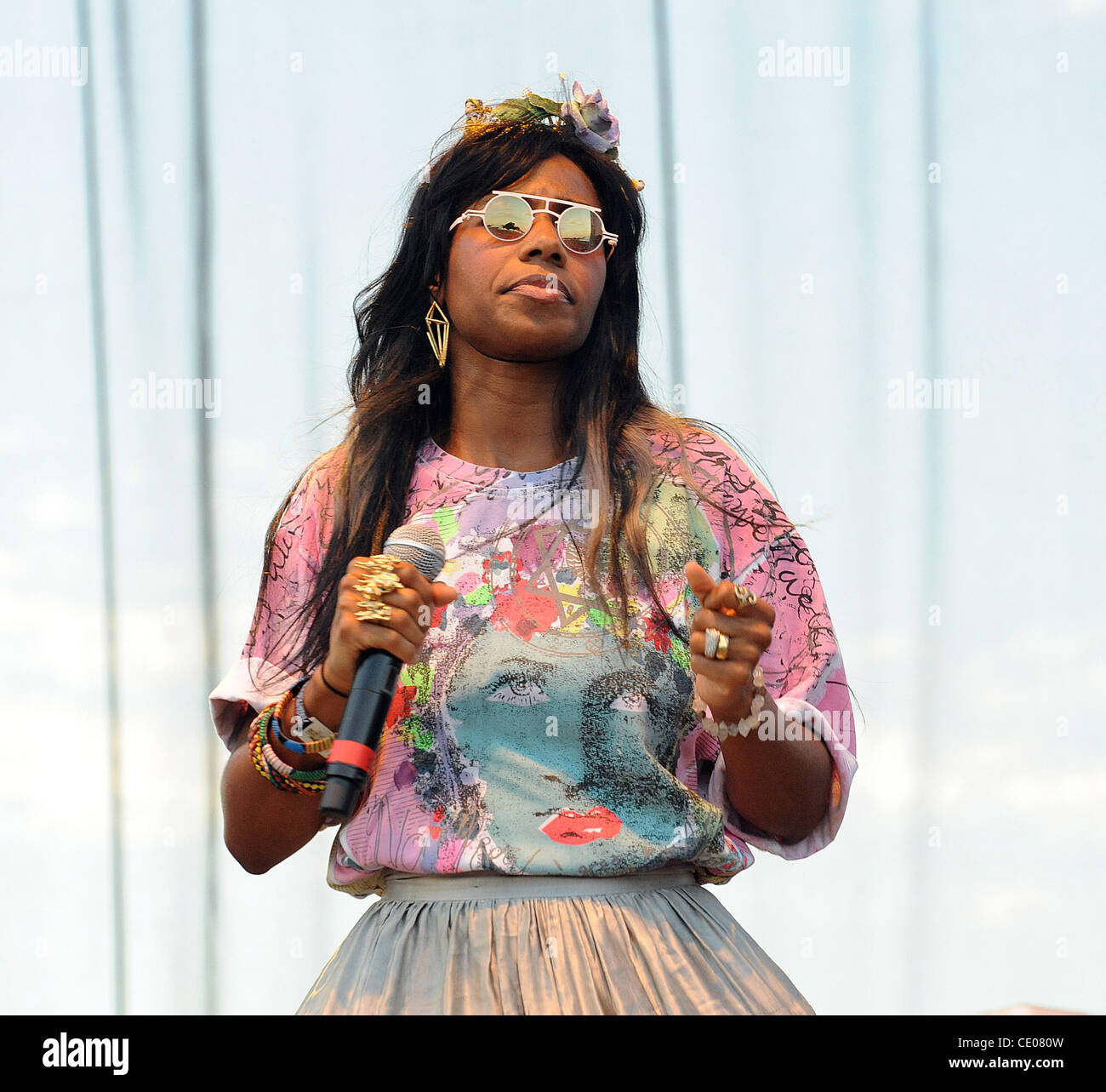 Sept 16, 2011 - Austin, Texas; USA - Singer SANTIGOLD performs live as ...