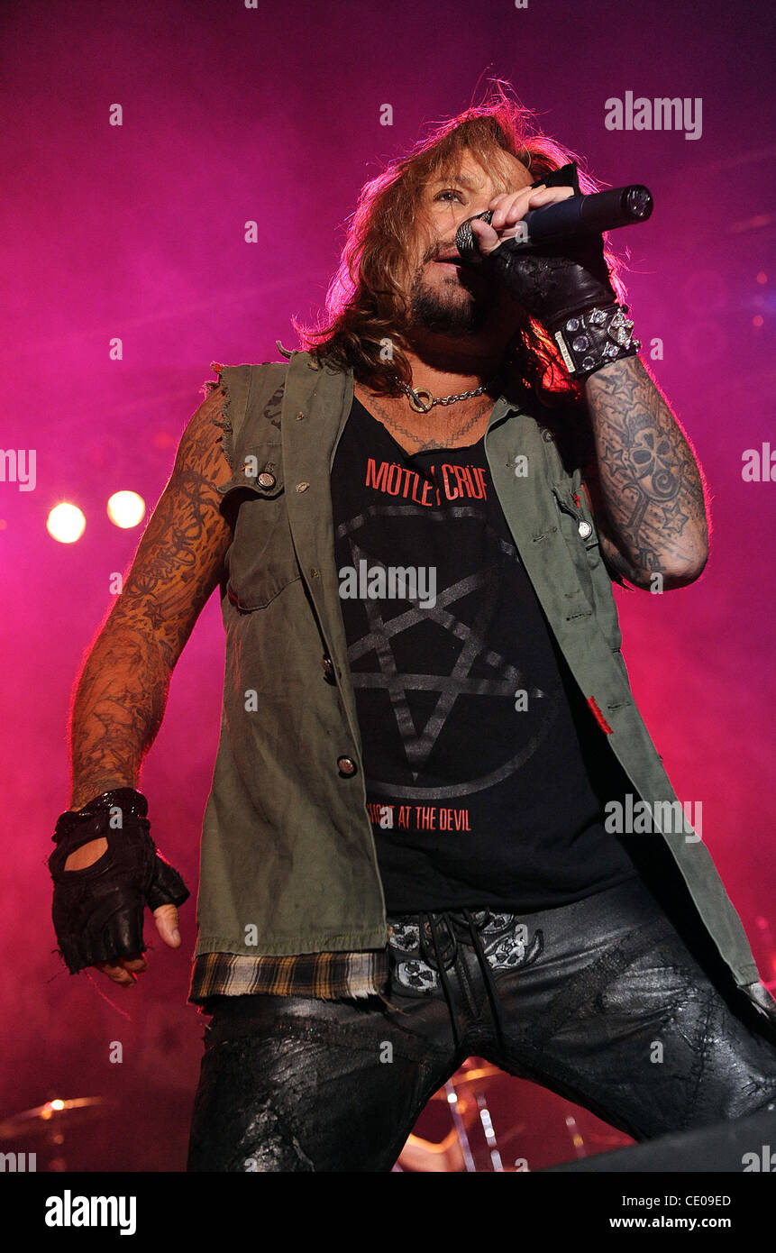 Oct 22, 2011 - Raleigh, North Carolina; USA - Singer VINCE NEIL ...