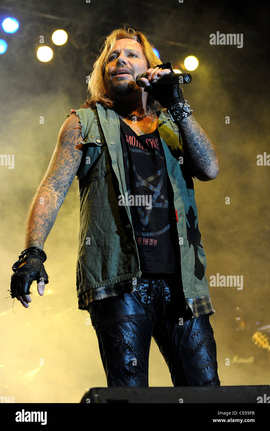 Oct 22, 2011 - Raleigh, North Carolina; USA - Singer VINCE NEIL ...