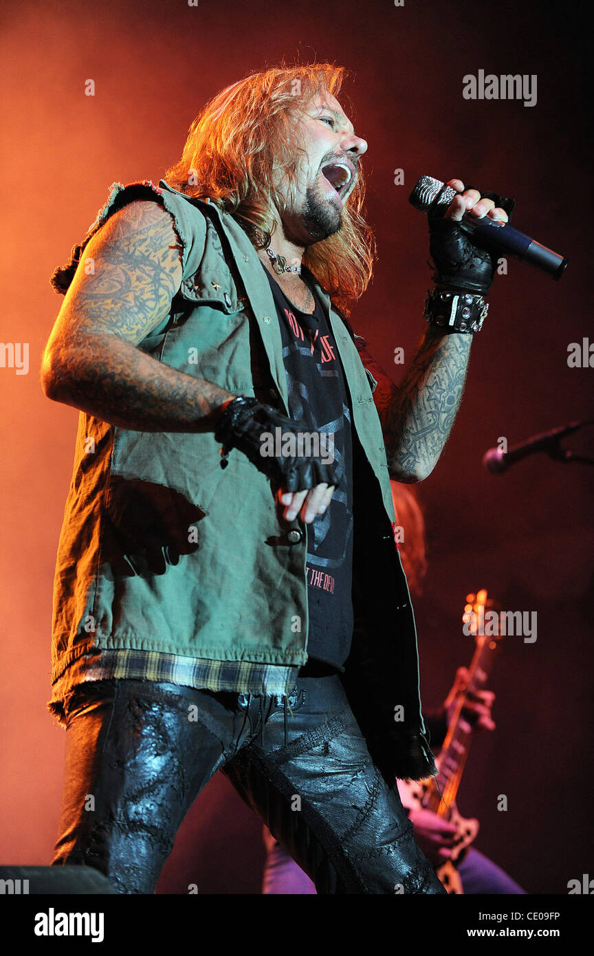 Oct 22, 2011 - Raleigh, North Carolina; USA - Singer VINCE NEIL ...
