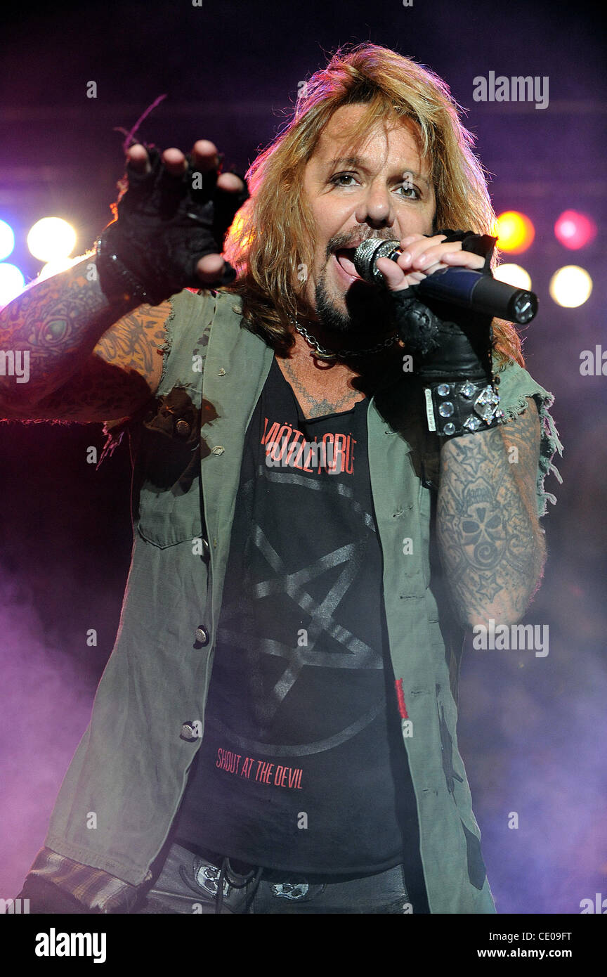 Oct 22, 2011 - Raleigh, North Carolina; USA - Singer VINCE NEIL ...