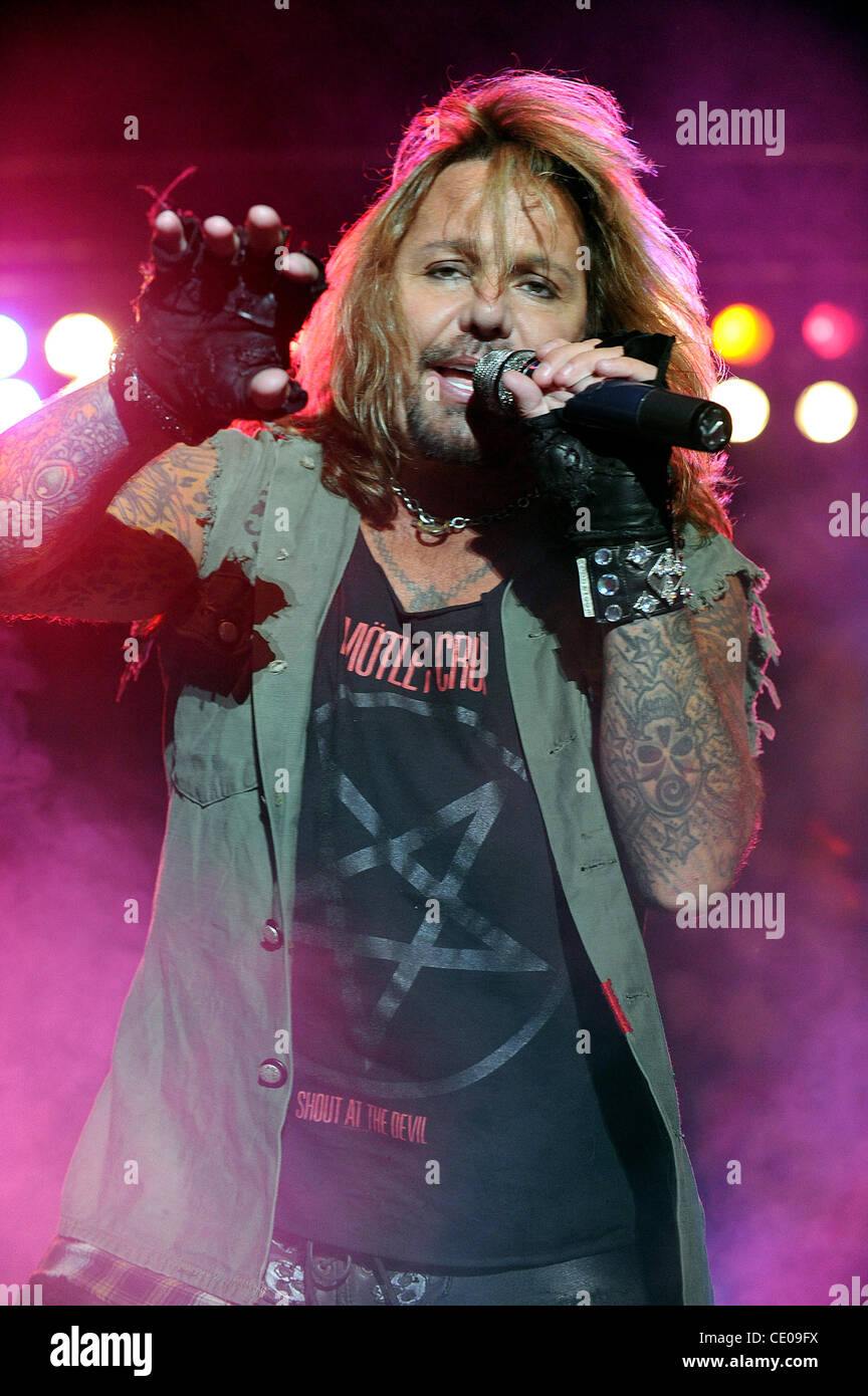 Oct 22, 2011 - Raleigh, North Carolina; USA - Singer VINCE NEIL ...