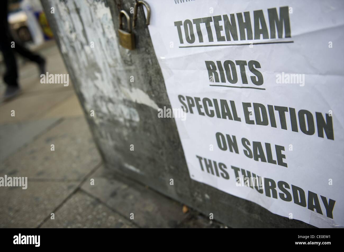 Aug. 9, 2011 - London, England, UK - A special edition of a local ...