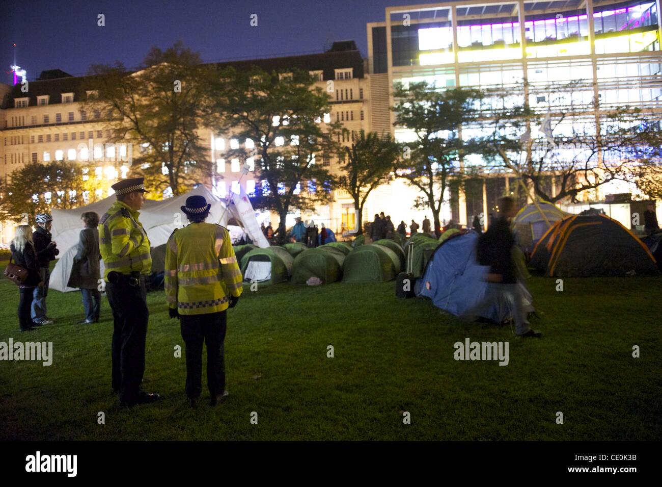 Oct. 22, 2011 - London, England, UK - Police monitor 'Occupy London ...
