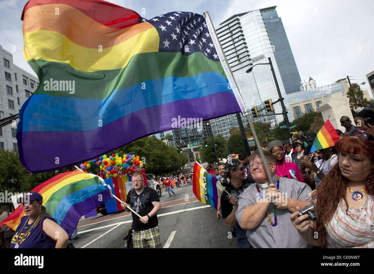 Oct. 9, 2011 - Atlanta, GA - Atlanta's Gay Pride Parade, one of the ...