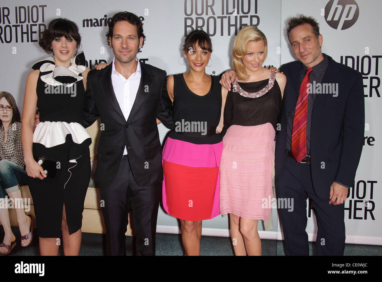 Aug. 16, 2011 - Hollywood, California, U.S. - ZOOEY DESCHANEL, PAUL ...