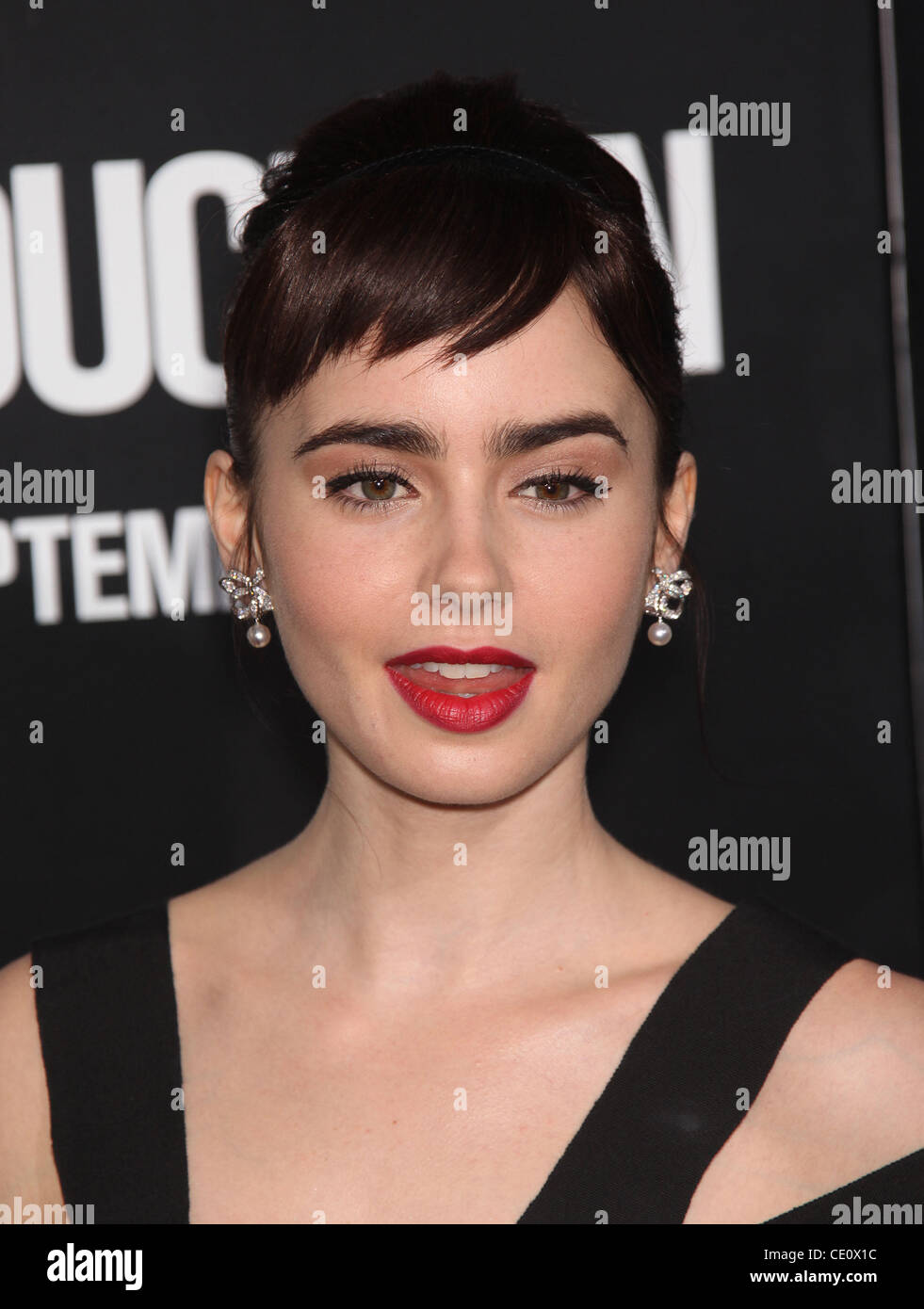 Lily collins abduction world premiere hi-res stock photography and ...