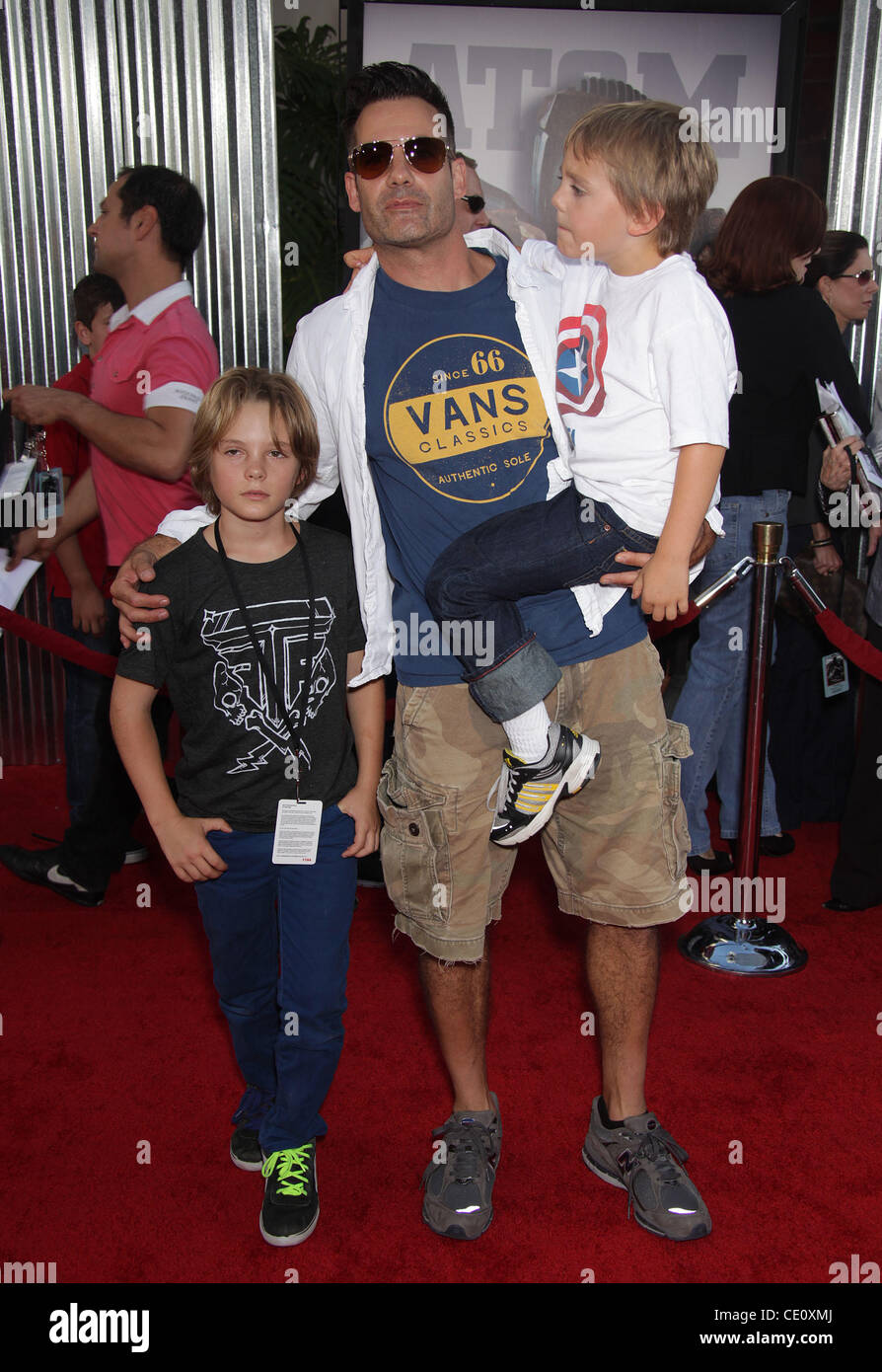 Oct. 2, 2011 - Hollywood, California, U.S. - Adrian Pasdar & Kids ...