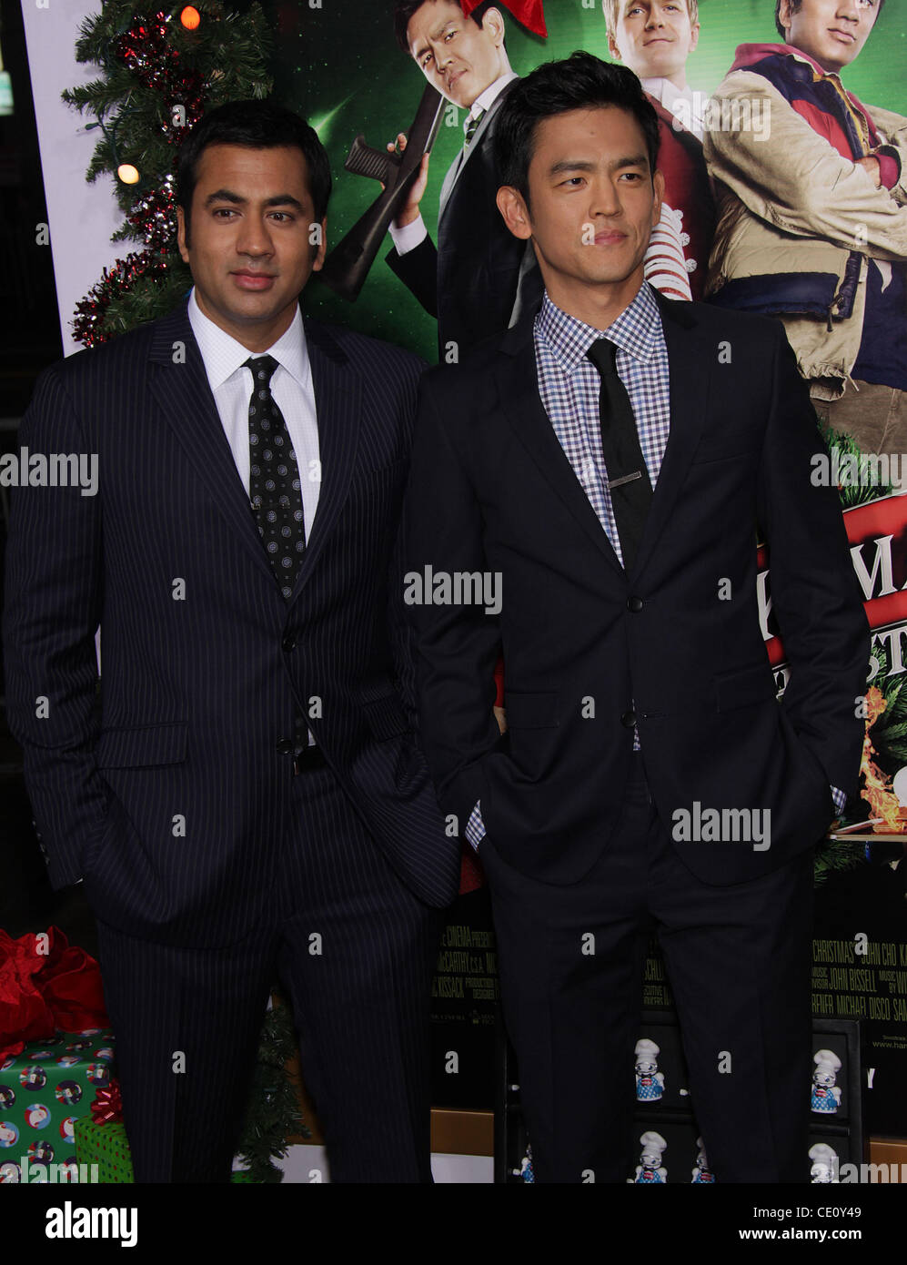 John cho kal penn harold kumar 3d christmas premiere hi-res stock ...