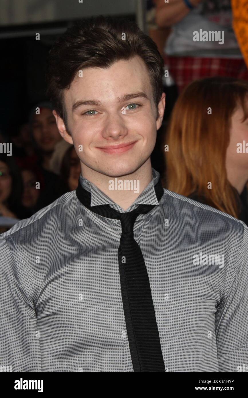 Aug 06, 2011 - Los Angeles, California, USA - Actor CHRIS COLFER at the ...