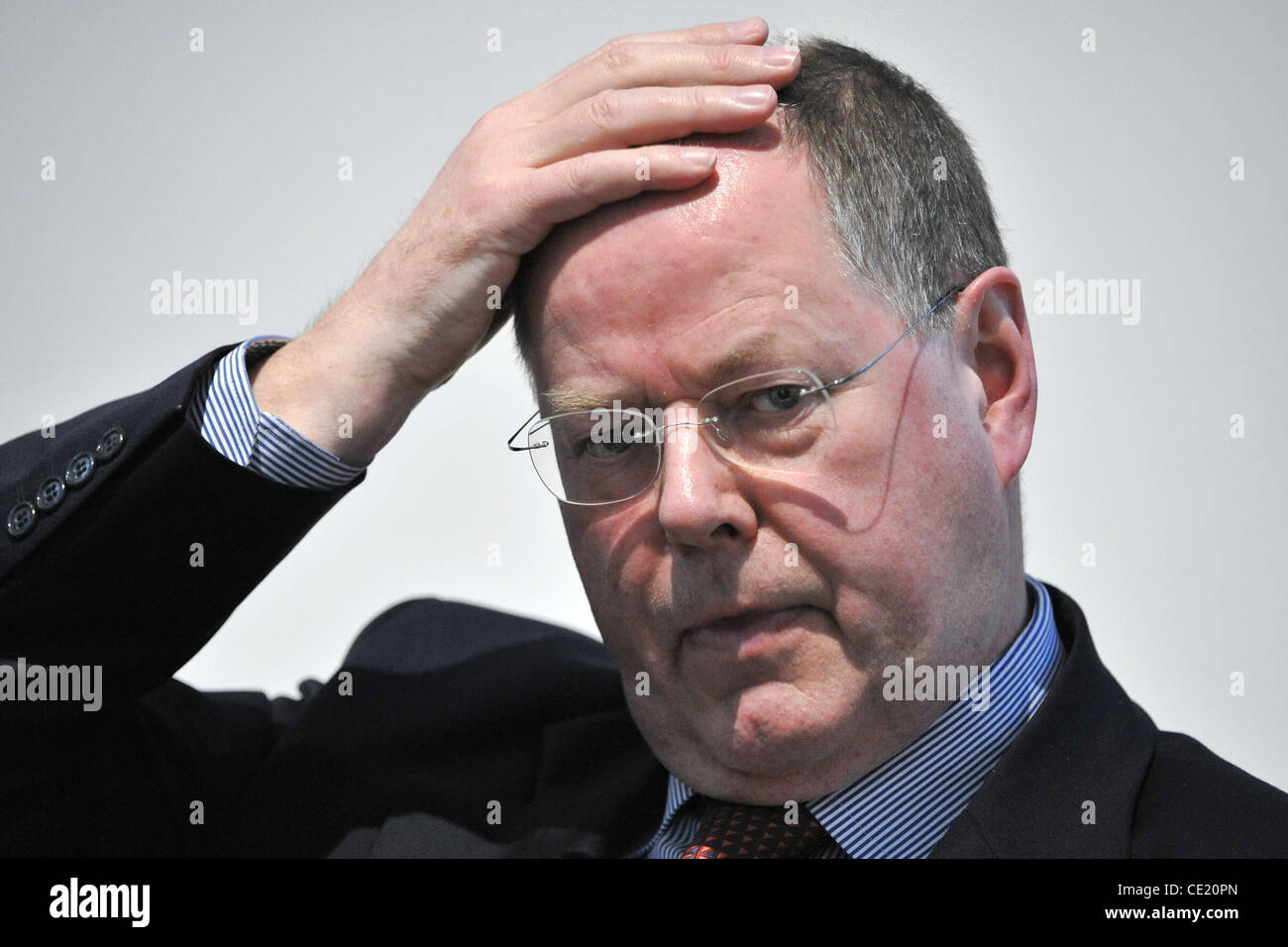 Peer Steinbrueck reads from his book 'Unterm Strich' at 'Boerse' at Messe Dresden. Dresden ...