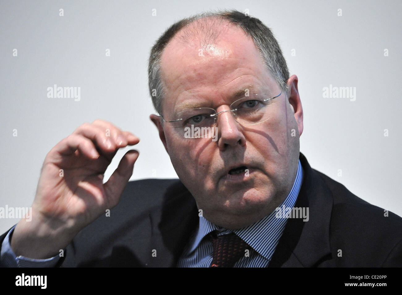 Peer Steinbrueck reads from his book 'Unterm Strich' at 'Boerse' at Messe Dresden. Dresden ...
