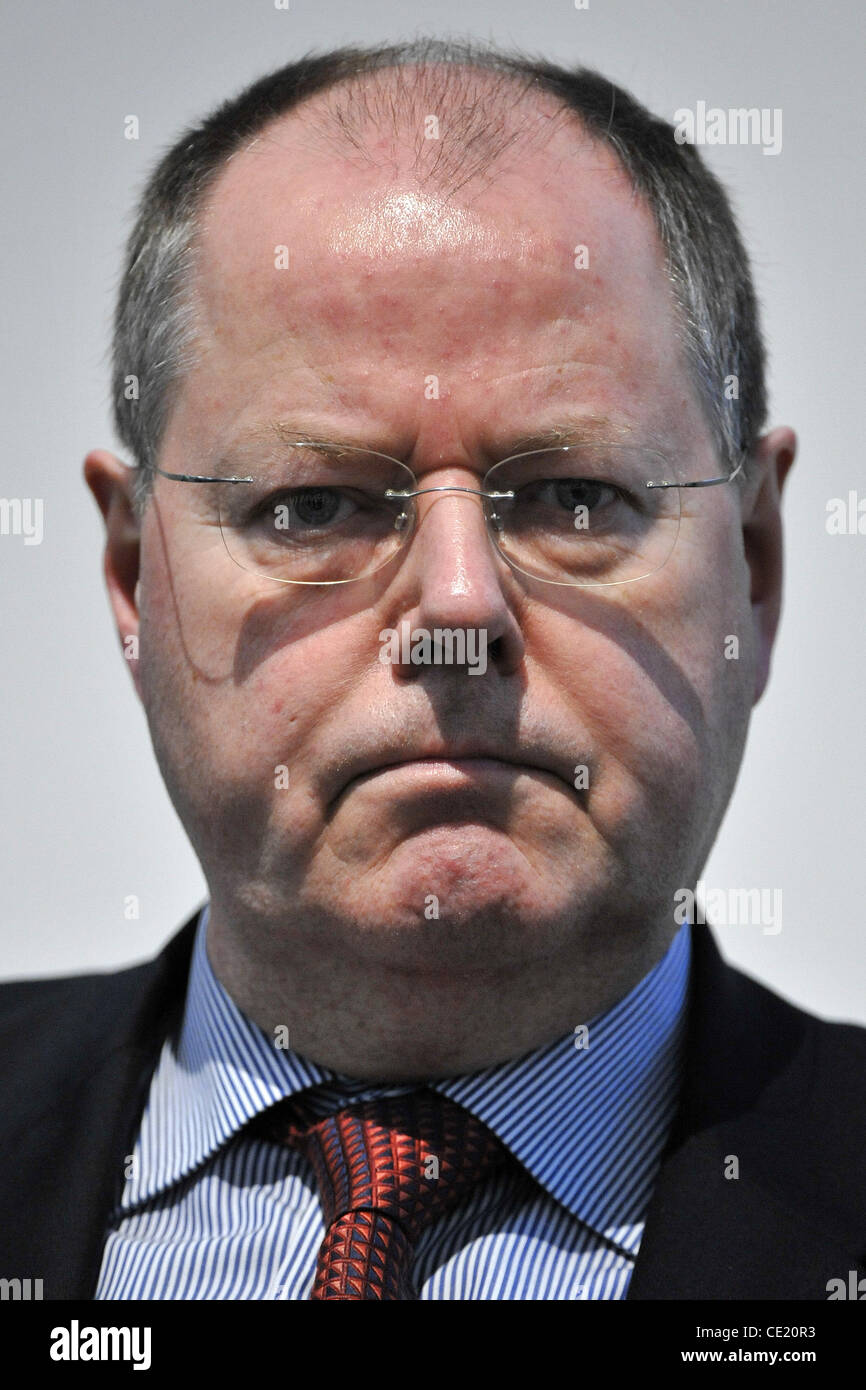 Peer Steinbrueck reads from his book 'Unterm Strich' at 'Boerse' at Messe Dresden. Dresden ...