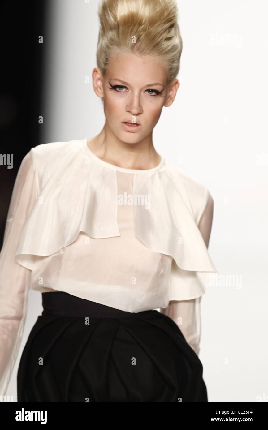 Mandy Bork - Catwalk - Stephan Pelger fashion show at Mercedes Benz ...