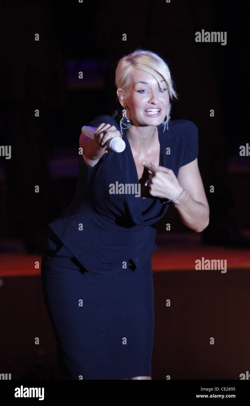 Sarah Connor performing live at Konzerthaus Die Glocke. The singer just ...