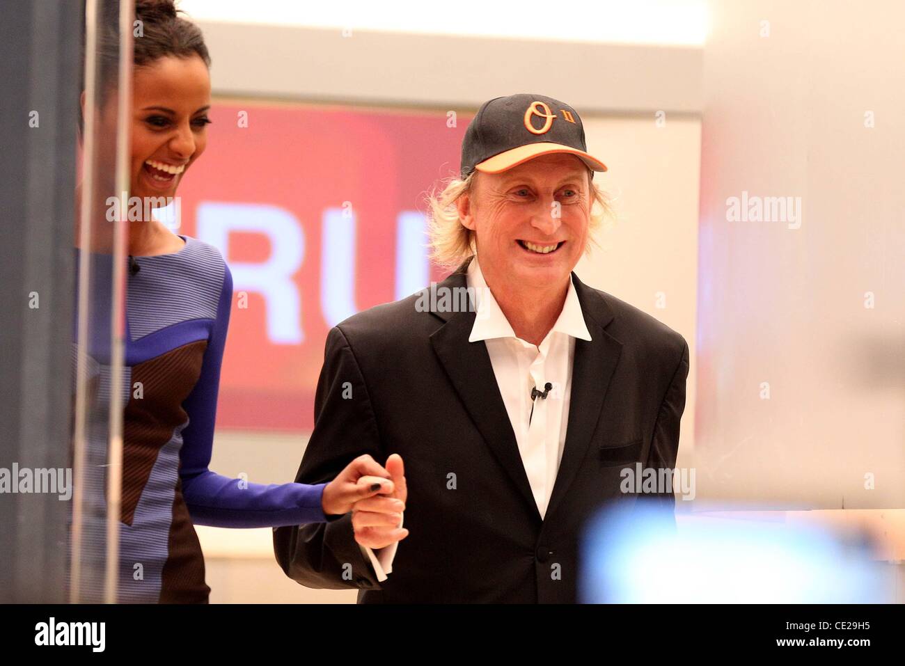 Sara Nuru, Otto Waalkes on German ZDF TV show 'Wetten, dass...' at ...