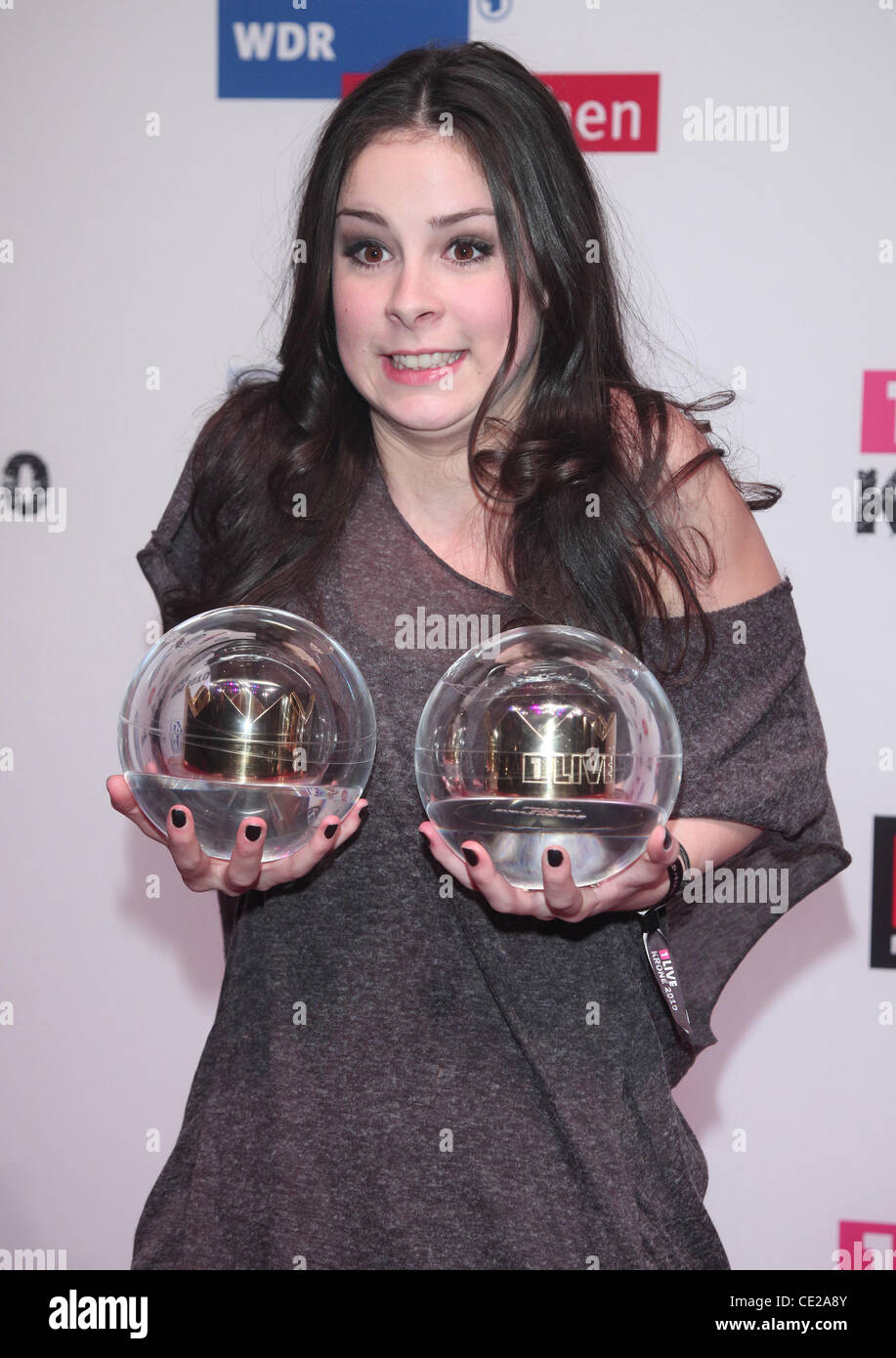 Lena at the Eins Live Krone awards at Jahrhunderthalle - Press Room ...