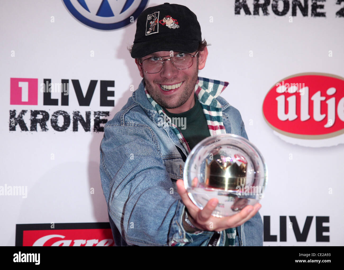 Christian Ulmen alias Uwe Woellner at the Eins Live Krone awards at ...