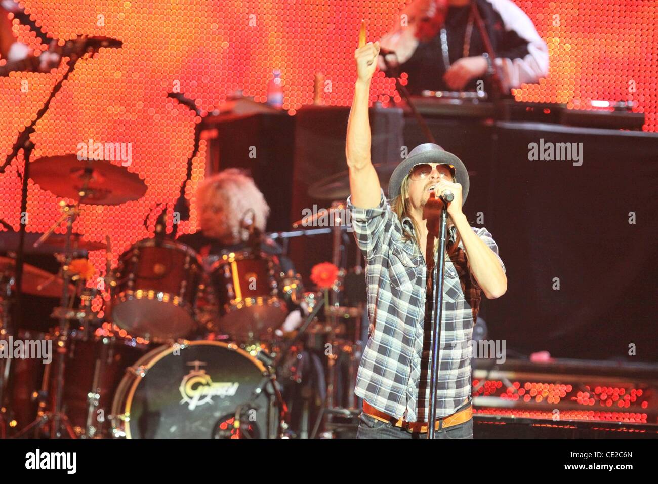 Singer Kid Rock performing on stage MTV Europe Music Awards 2010 at the ...