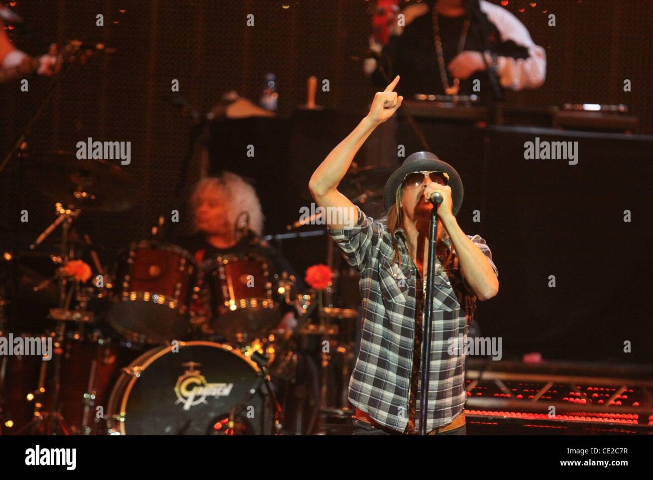 Singer Kid Rock performing on stage MTV Europe Music Awards 2010 at the ...