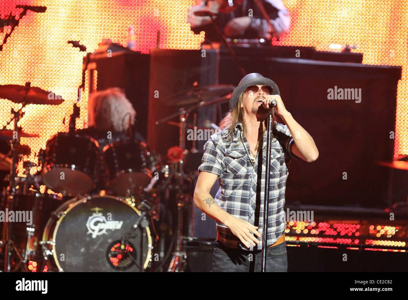 Singer Kid Rock performing on stage MTV Europe Music Awards 2010 at the ...