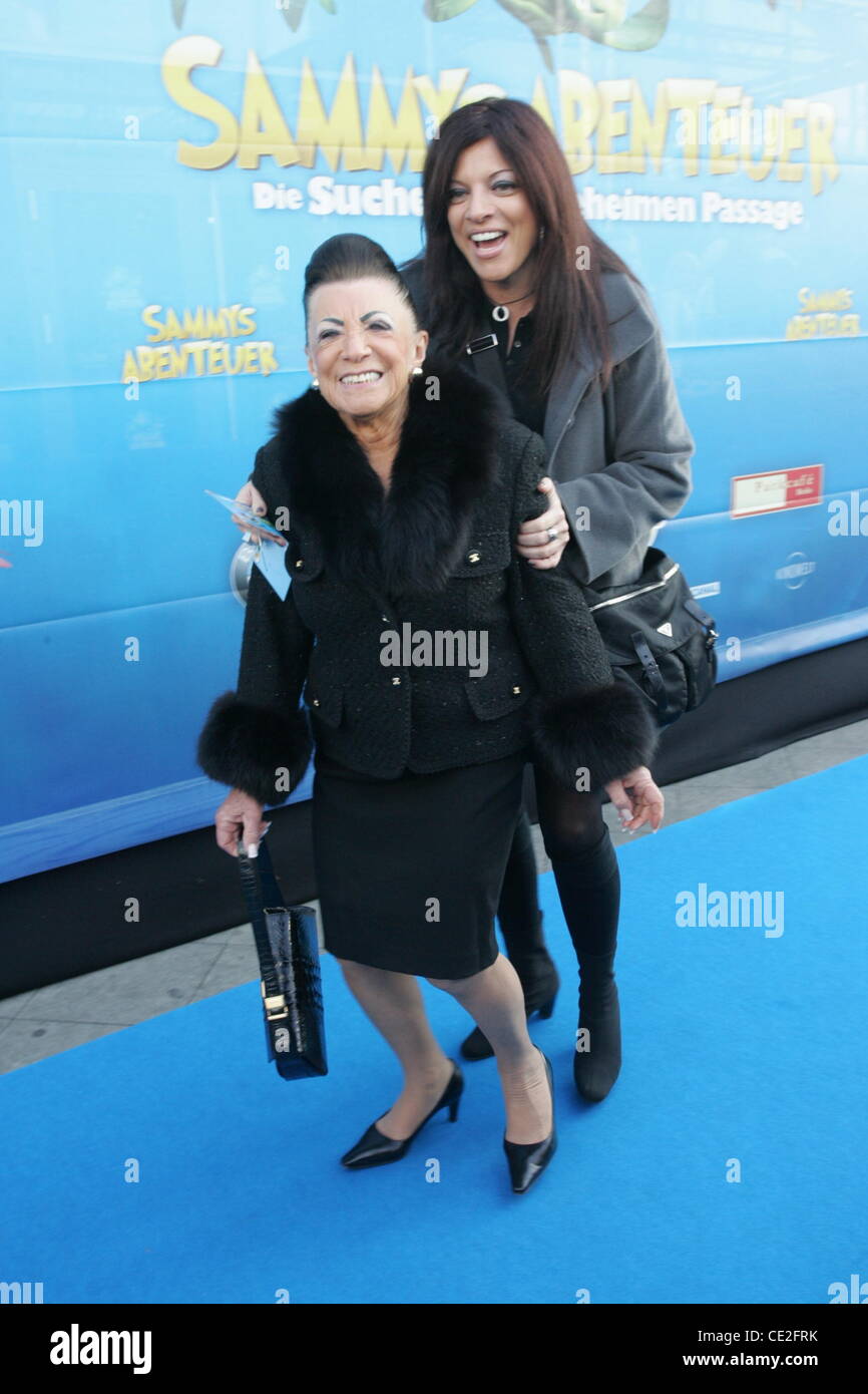 Maria Brauner, daughter Alice at the premiere of 'Sammys Abenteuer' at ...